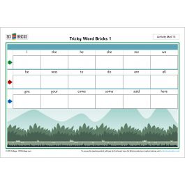 Activity Mats 15&16: Tricky Word Bricks 1 & 2