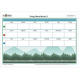 Activity Mats 17&18: Tricky Word Bricks 3 & 4