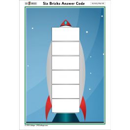 Six Bricks Answer Code A4 Mat