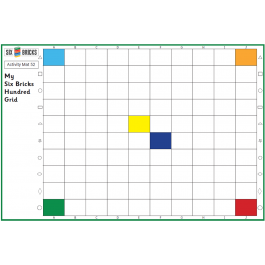 Activity Mats 52 & 53: My Six Bricks Number Grid 2